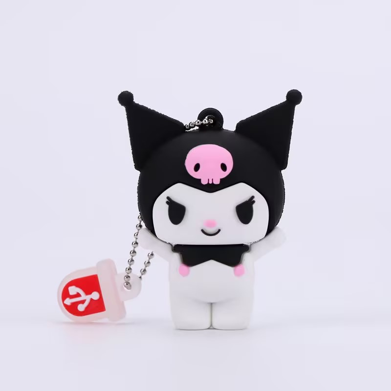 Sanliou Series Cartoon Cute Kuromi USB 2.0 High Speed Flash Drive U ...