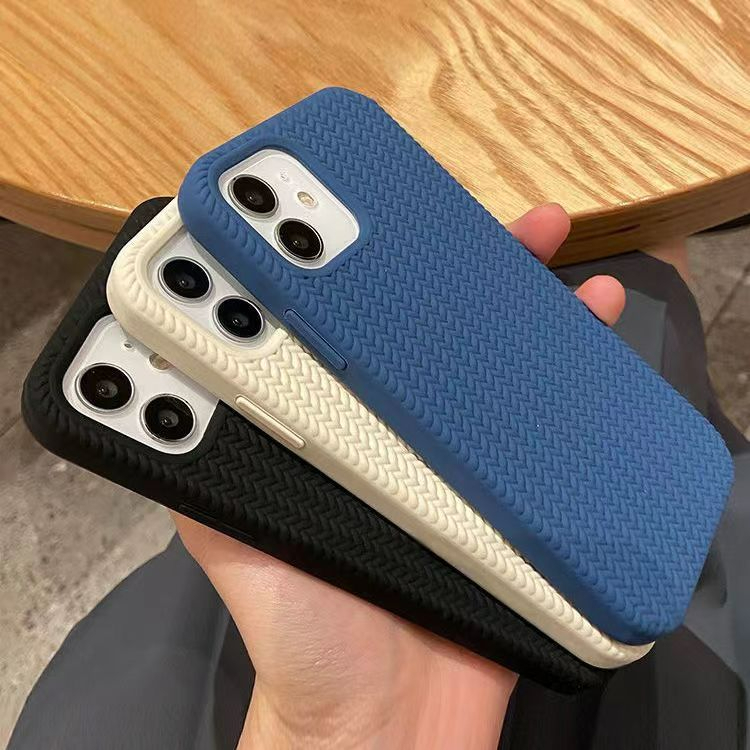 Luxury original woven texture Silicone Case For iphone 11 cover iphone ...