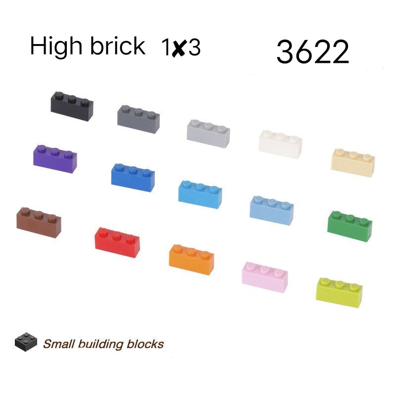 Moc Small Particle Assembly Building Blocks DIY Parts High Brick 1x3 ...