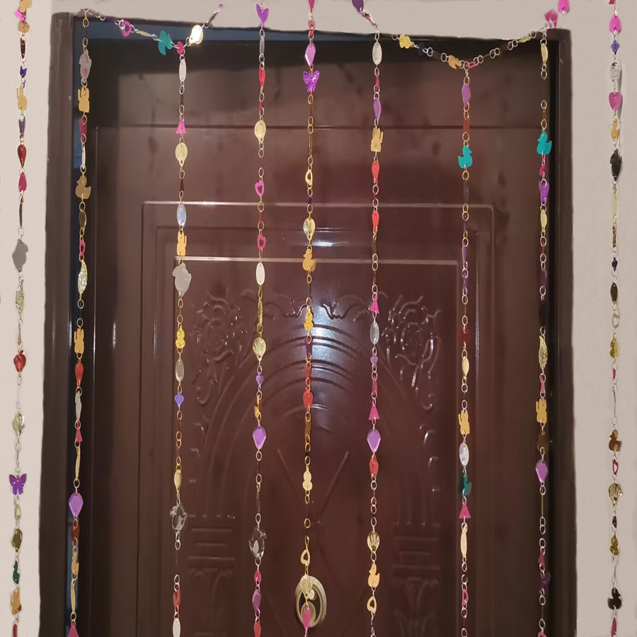 Door Curtain Sequin Feng Shui Bedroom Living Room Partition Long Strip ...