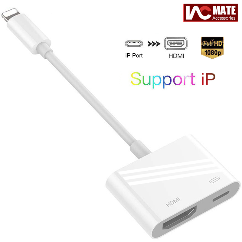 Phone HDMI Cable iPh to TV, Digital AV Adapter for HD TV Monitor ...