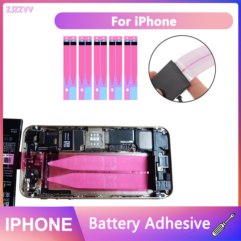 5Pcs Battery Adhesive Sticker For iPhone 5S 5G 8 7 6S 6 Plus 5S SE 5C 5 ...