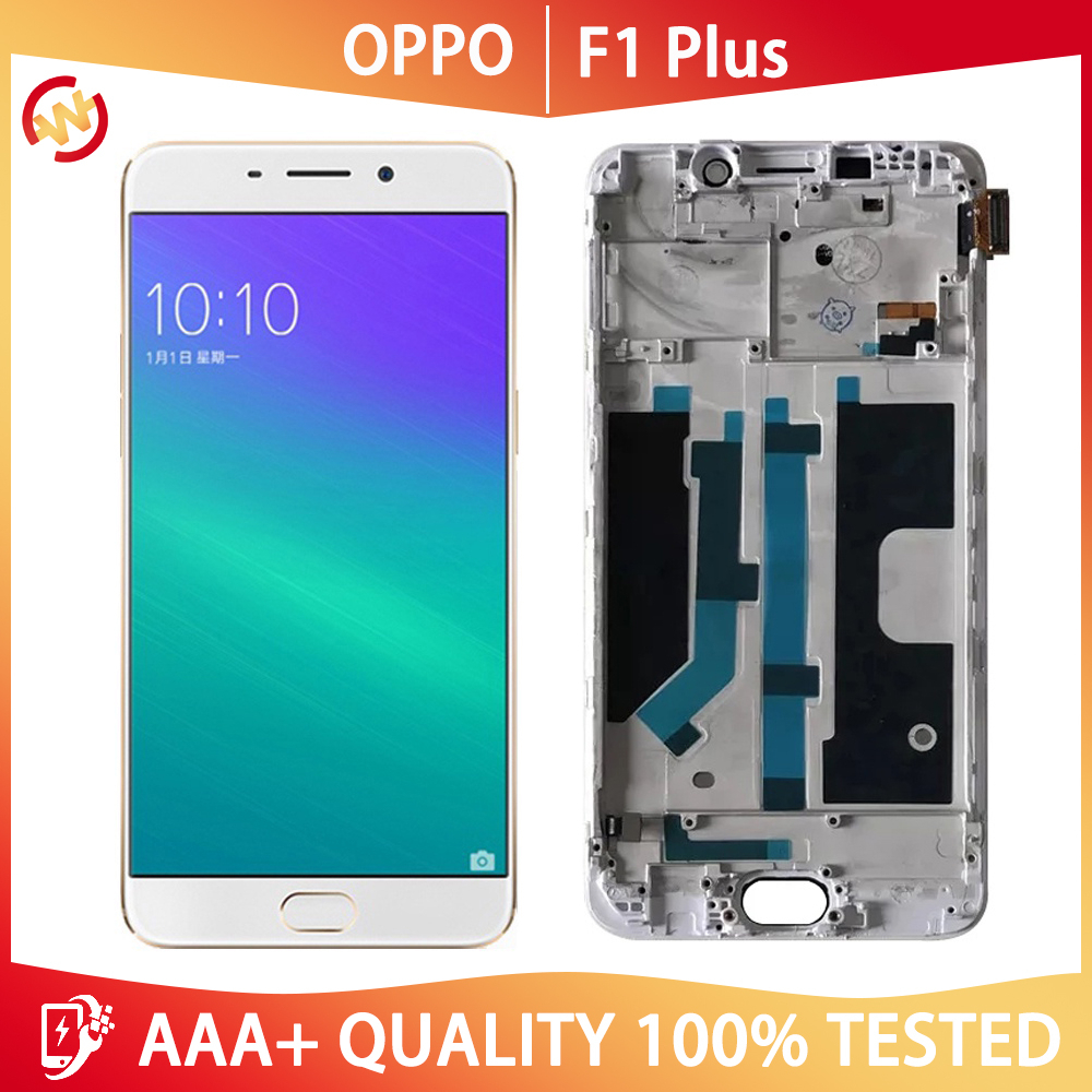 For OPPO F1 Plus LCD With Frame OPPO R9 LCD With Frame Display Screen ...