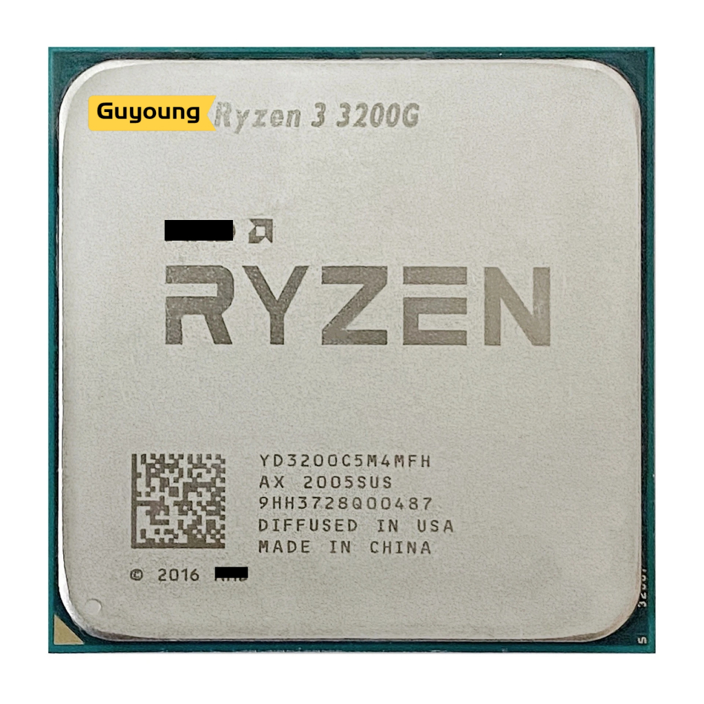YZX Ryzen 3 3200G R3 3200G YD3200C5M4MFH Socket AM4 CPU Processor 3.6 ...
