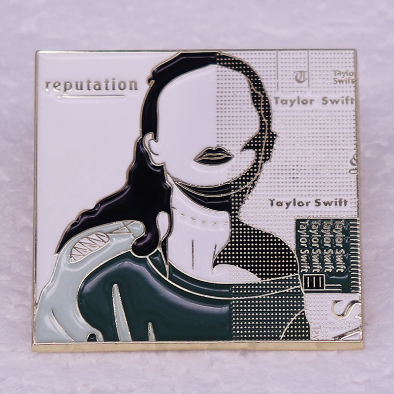 Taylor Swift reputation enamel pin Music Album Cover Brooch Fashion ...