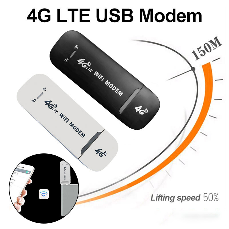 4G LTE Wireless USB Dongle WiFi Router 150Mbps Mobile Broadband Modem ...