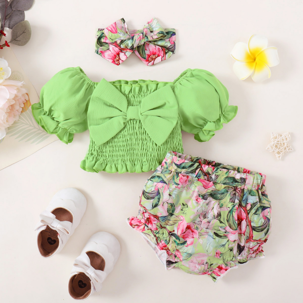 Mikrdoo 3-24Months Toddler Baby Girl INSTA Fashion 3pcs Summer Clothes ...