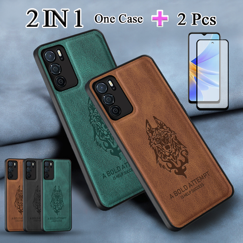 2 IN 1 For OPPO A16 A16S Phone Case TPU Soft Shockproof Case With ...