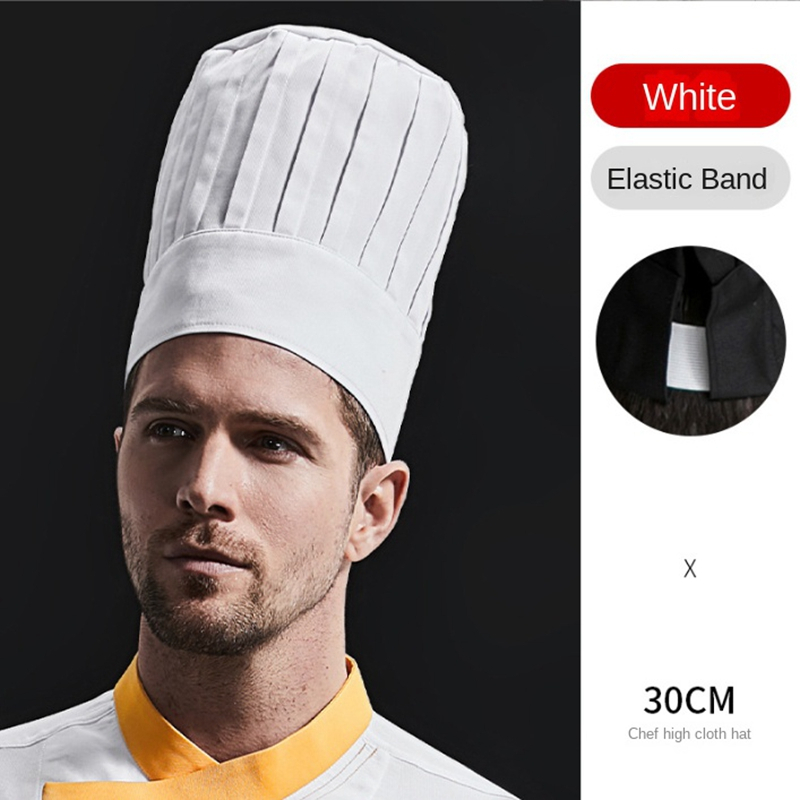 Ready Stock Unisex Chef Hat Restaurant Hotel Waiter Topper Adjustable ...