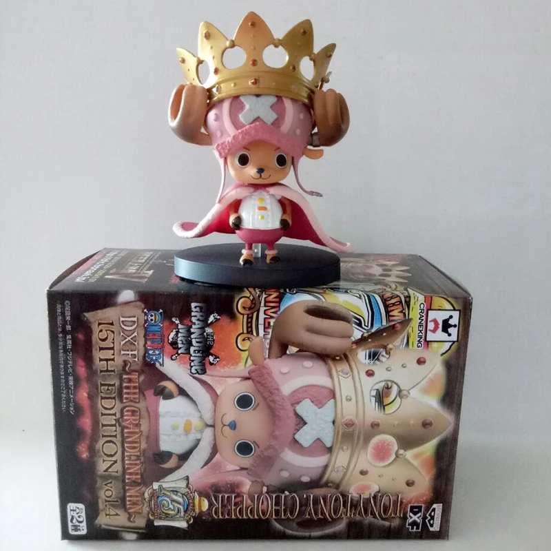 13cm Anime One Piece Figure Tony Tony Chopper 15th Anniversary Crown ...