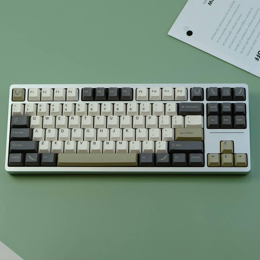129 Keys GMK Olive Keycaps Cherry Profile PBT Dye Sublimation Keycap ...