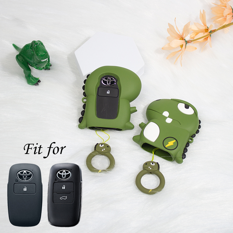 Cute dinosaur key cover forToyota Advance Raize Veloz cross Yaris Ativ ...