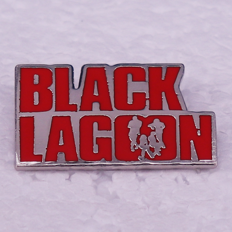 Black Lagoon badge anime logo brooch Japanese dark comic enamel pins ...