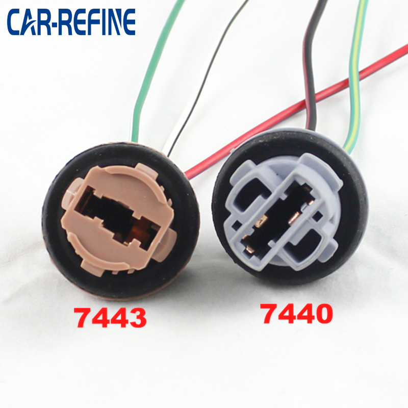2 Pcs T20 7440 T20 7443 T10 T15 1156 1157 tail light socket adapter ...