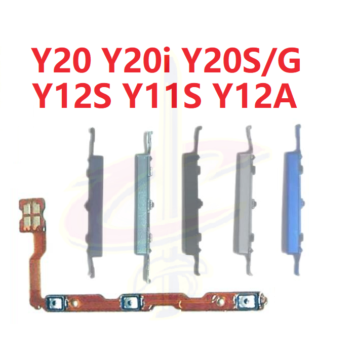 Power switch button on off flex for vivo Y20i Y20 Y20S G Y12S Y12A ...