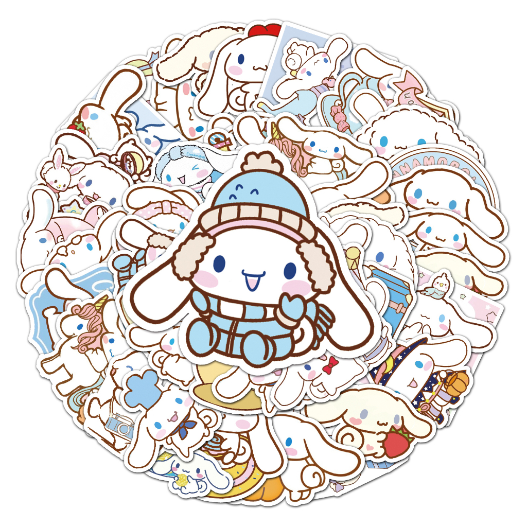 50 Piece Funny Cinnamoroll DIY Creative Motor Stickers Car Stickers ...