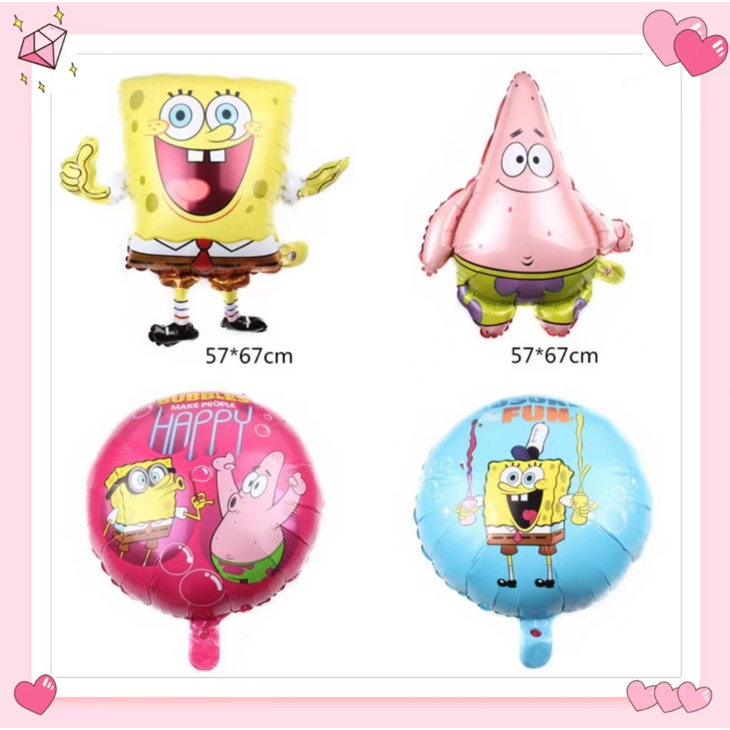Spots SpongeBob Theme balloons Set kids room decoration boy faovr girl ...