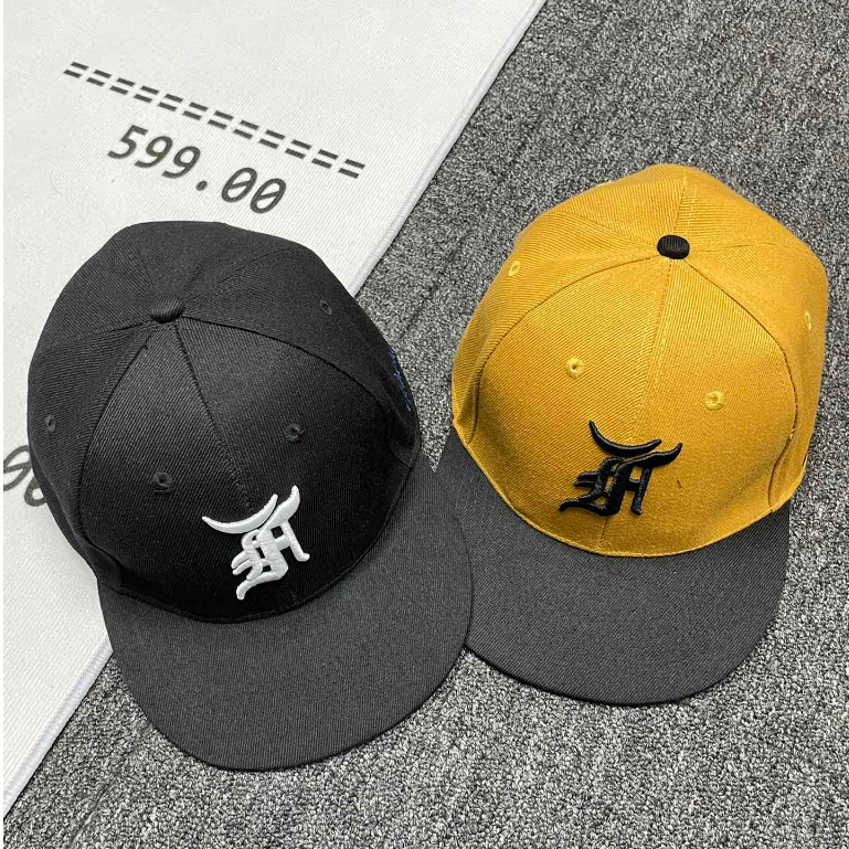 Fog Fear God Sanskrit Letter Embroidery No. 5 Flat Brim Baseball Cap ...