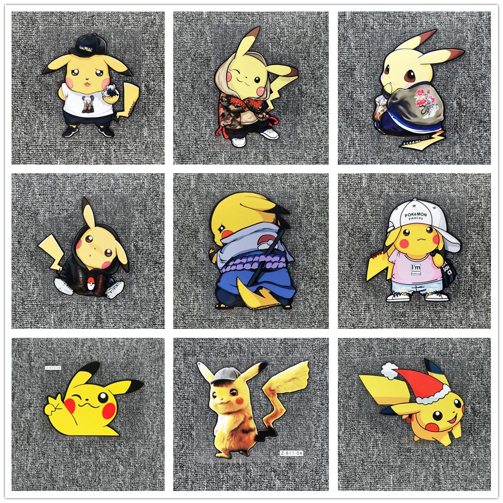 Car Stickers Pokémon Pikachu Anime Cute Reflective Decoration For ...