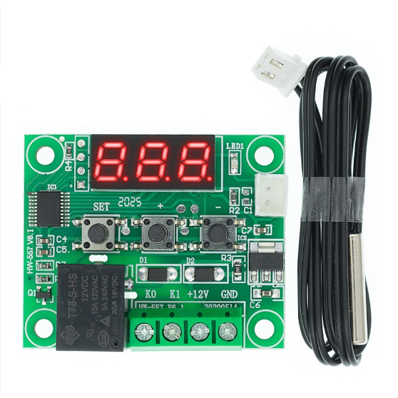 W1209 DC 12V LED Digital Thermostat Temperature Control Thermometer Thermo Controller Switch ...