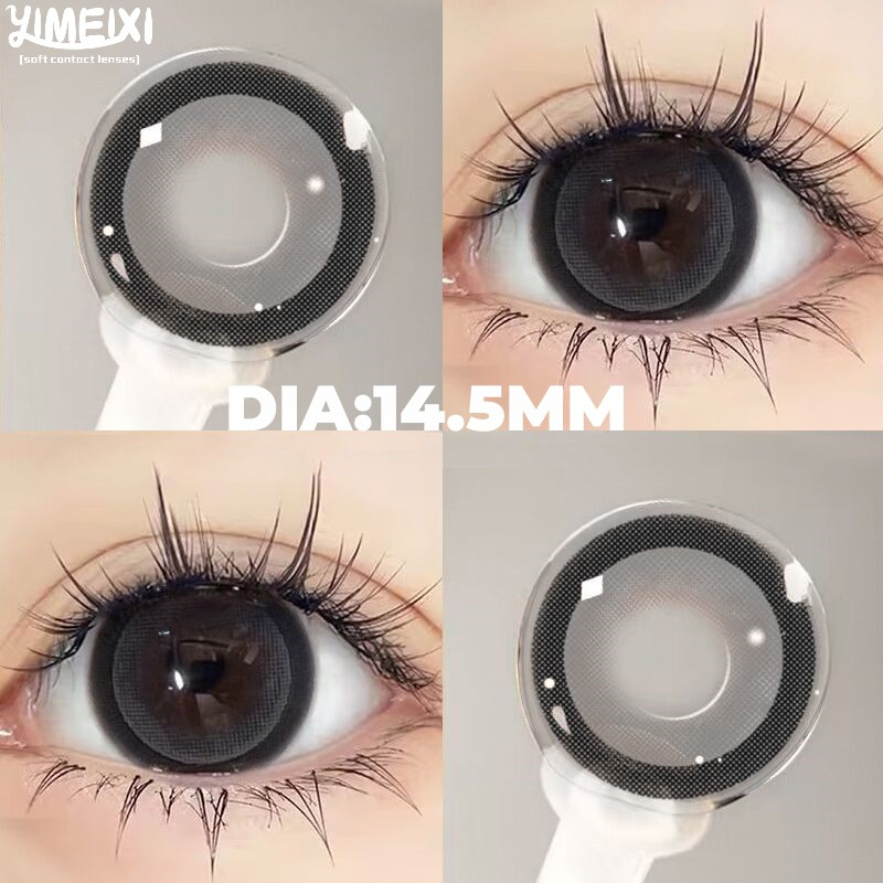Yimeixi big eye contact lens with grade 2pcs/1par grey contact lens 14 ...