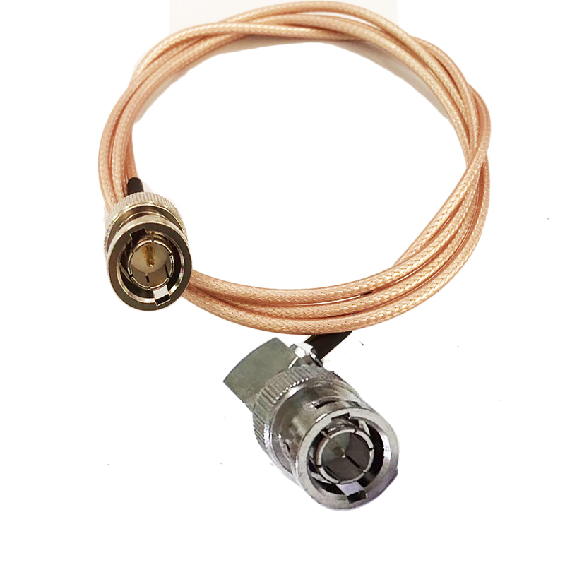 RG179 75ohm HD SDI Cable BNC male Right Angle to BNC Male Straight RF Pigtail cable Connector 1m ...