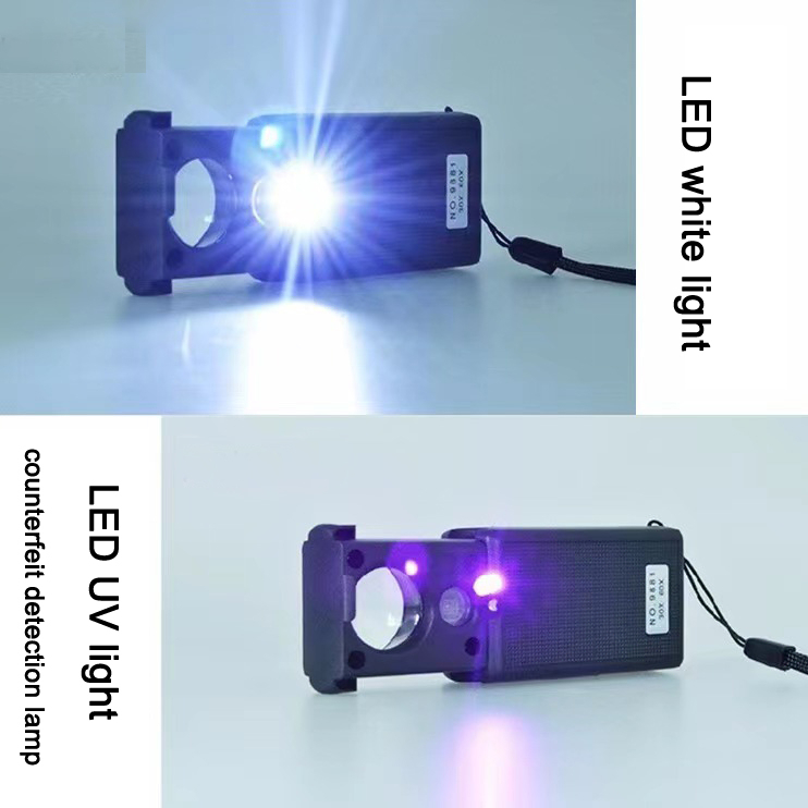 Magnifier Magnifying Glass money detector loupe 30X60X Jewelry Jade ...