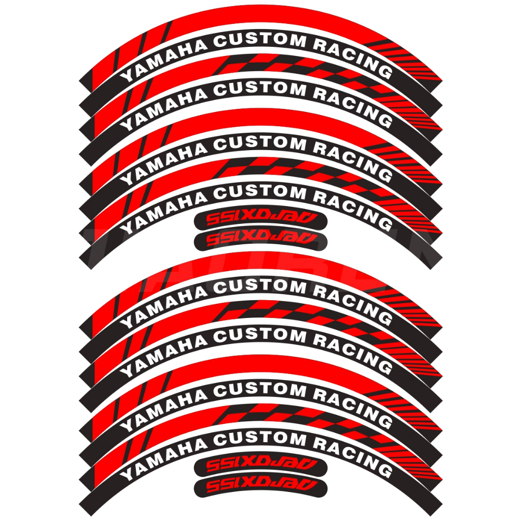 1 Set mags decals aerox v2 rim sticker for motorcycle Yamaha NVX AEROX ...