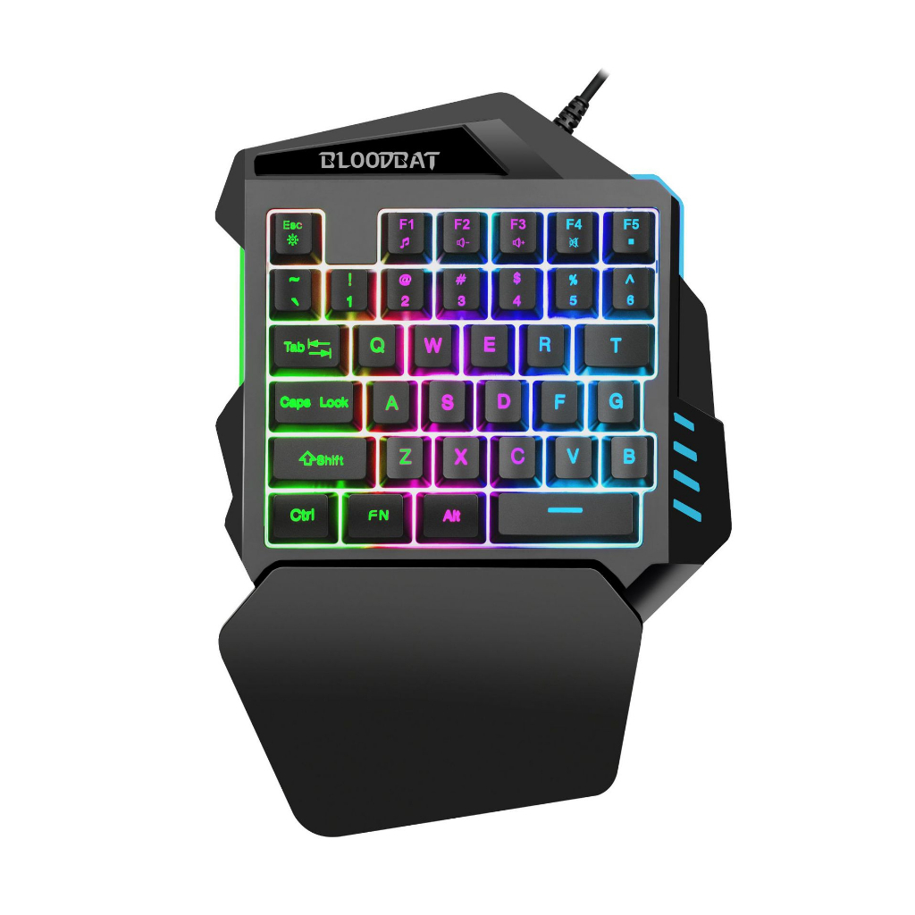 Single Hand Mechanical Keyboard 3-color Backlit Mechanical Gaming ...