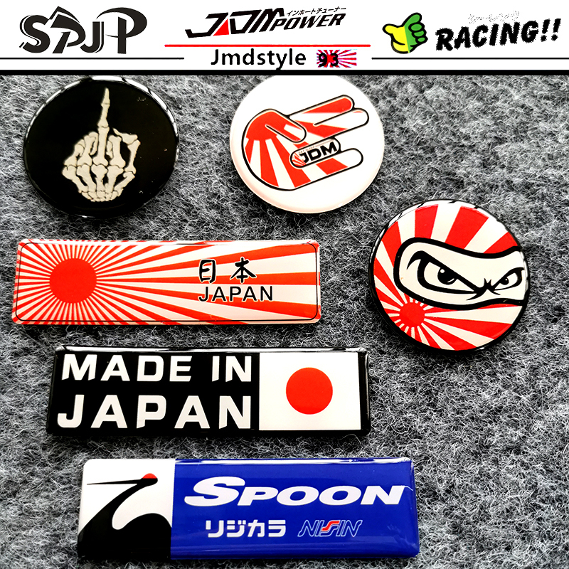 3D JDM Spoon Resin Italy Sticker Crane Decal for Motorcycle Car AVT ...