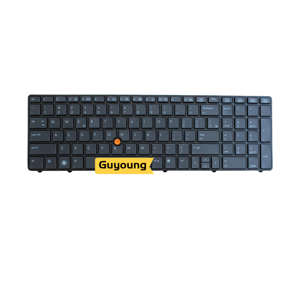 YJX Laptop US keyboard For HP Probook 8560W 8570W backlight keyboard ...