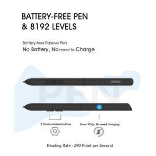 VEIKK A30 V2 Drawing Tablet 10*6 inch Pen Tablet with 8192 level ...
