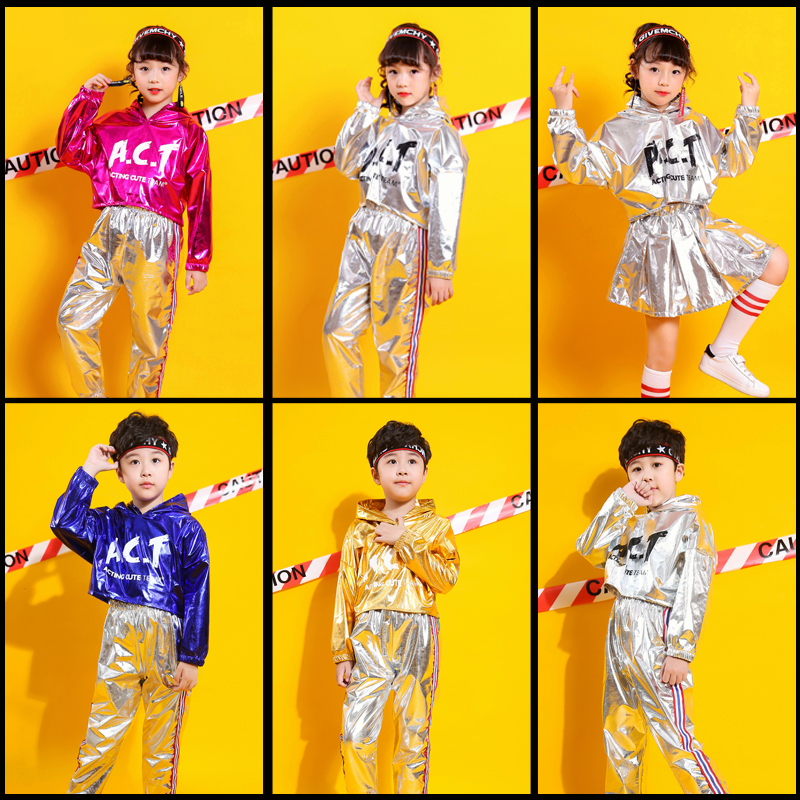 Lolanta Girl Boy Children Hip Hop Jazz Clothes Suit Cheerleader Costume ...
