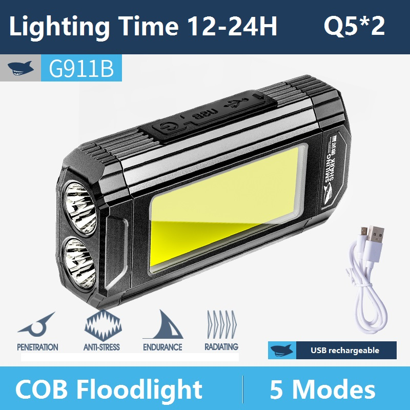 Smiling Shark Original Cob Work Light Led Working Lamp Q5 30W 500 ...