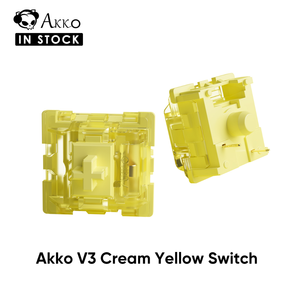 Akko V3 Cream Yellow Switch With Stable Dustproof Stem For Mx ...