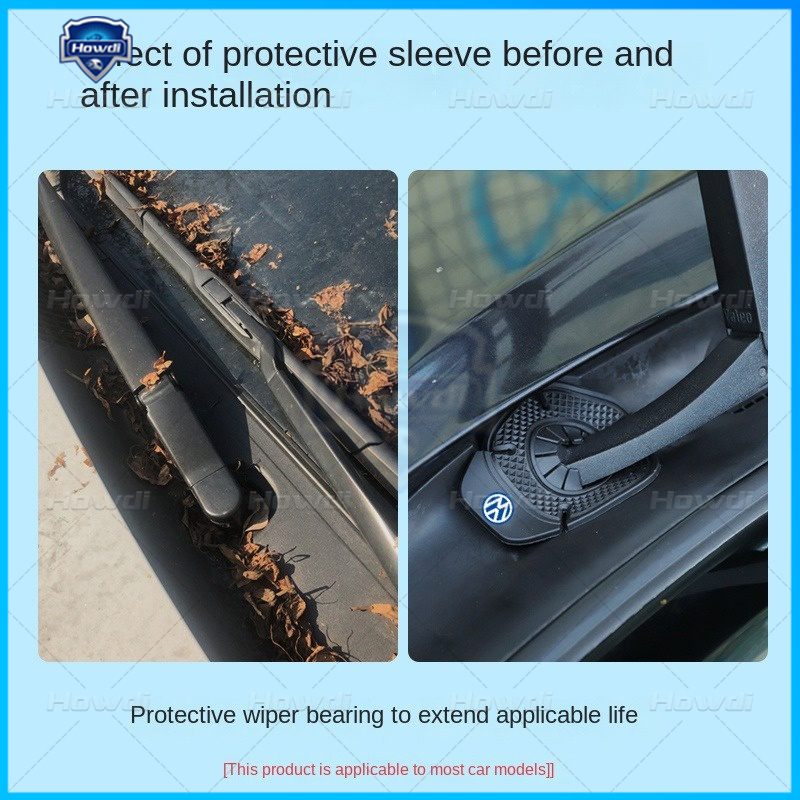 1pc Universal Car Wiper Cover Accessories Bodykit with logo | Shopee ...