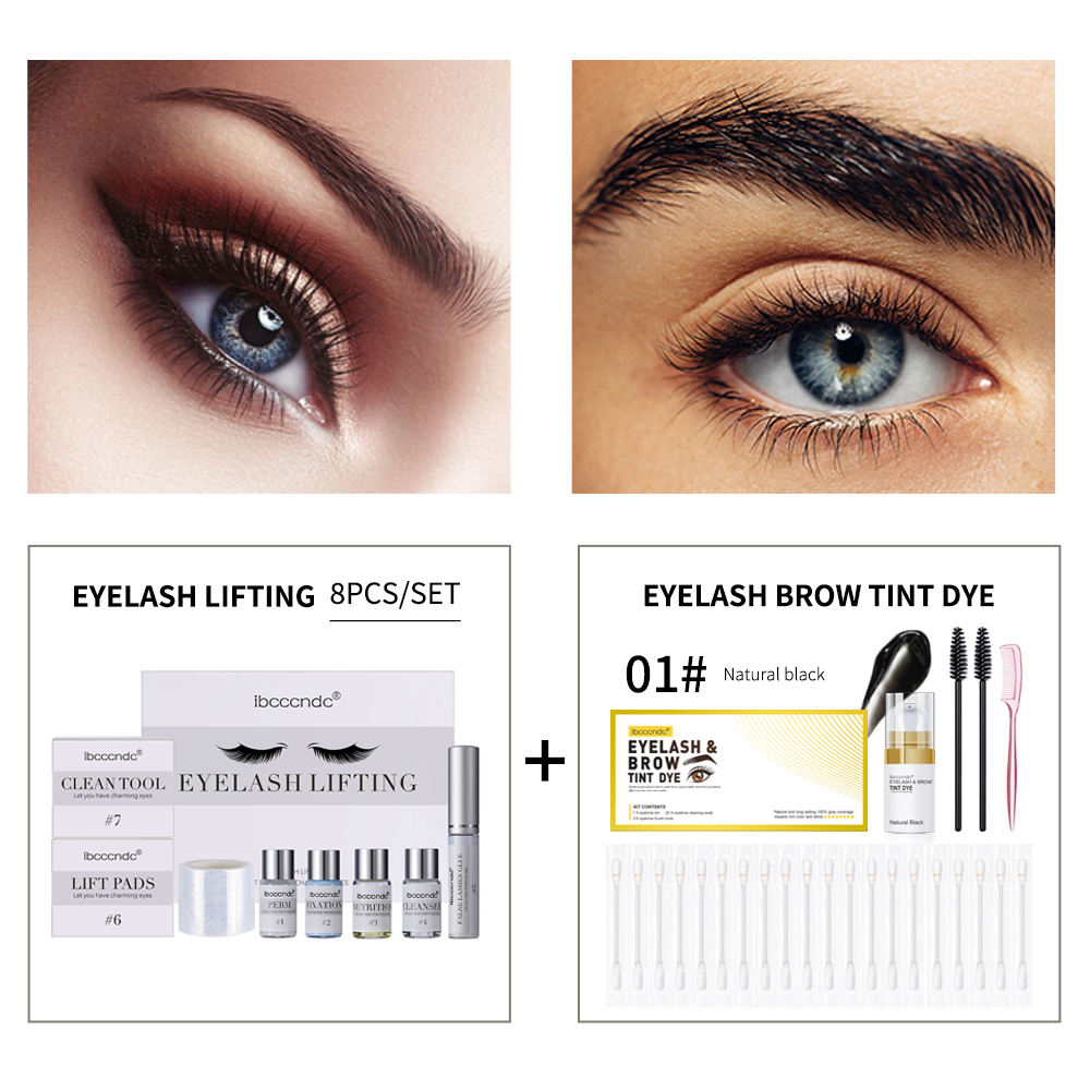 IBCCCNDC Lash Lift Perming Kit And Tint Eyelash & Eyebrow Dye ...