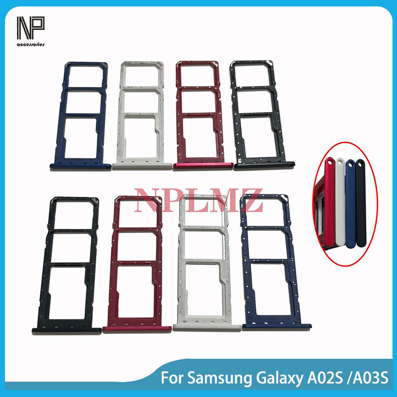 For Samsung Galaxy A02S A025F A03S A037 A037F Sim Card Slot Tray Holder ...