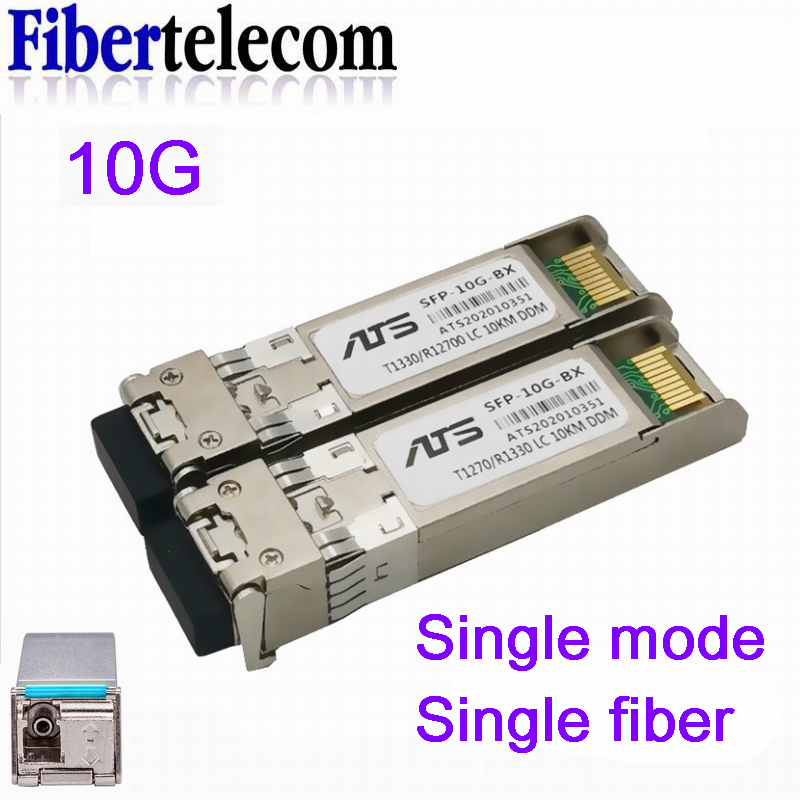 10G BIDI 10/20/40/60KM SFP Module SM LC 1270/1330nm Single Mode Single Fiber Optic module ...