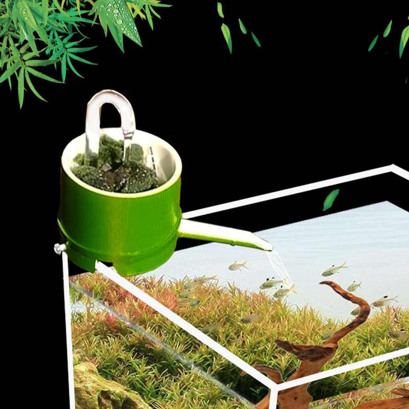 3 In 1 Aquarium Filter Box Bamboo Tube Type Filter Impurities External ...