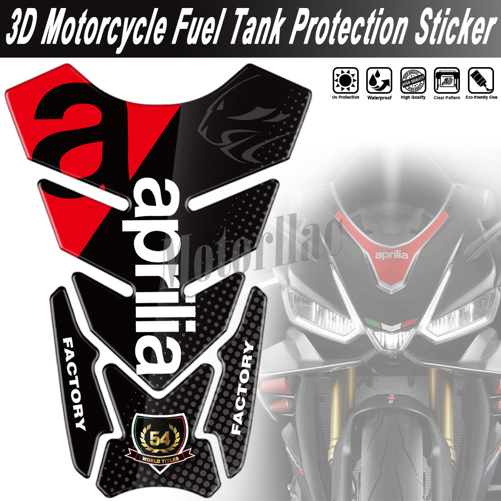 3D Motorcycle Tank Sticker Protector Decal For Aprilia RSV4 Tuono V4 RS ...