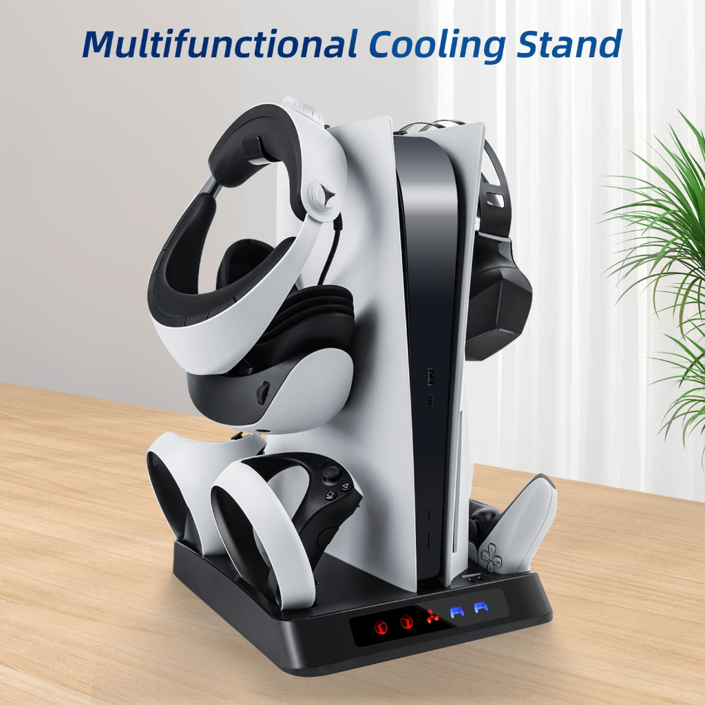 Multifunctional Cooling Stand with Charging for PS5/PS VR2 Controller ...