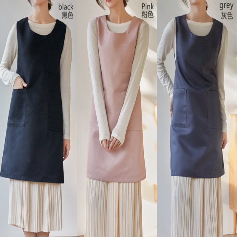 Ready Stock Home apron thickened polyester kitchen waterproof apron ...