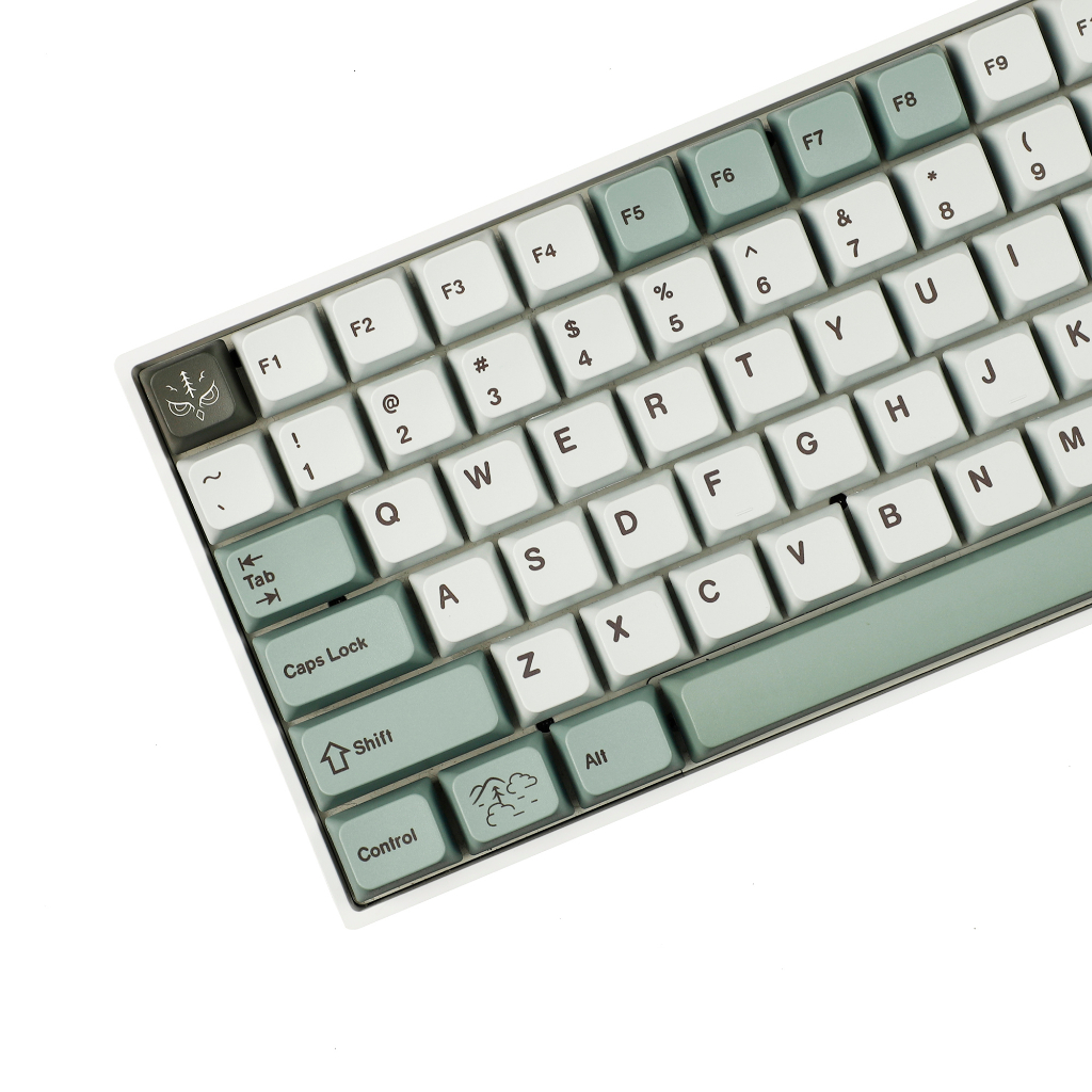 141 Dense Fog MDA Profile Dye Sub Keycaps Ergonomic Thick PBT Keycap ...