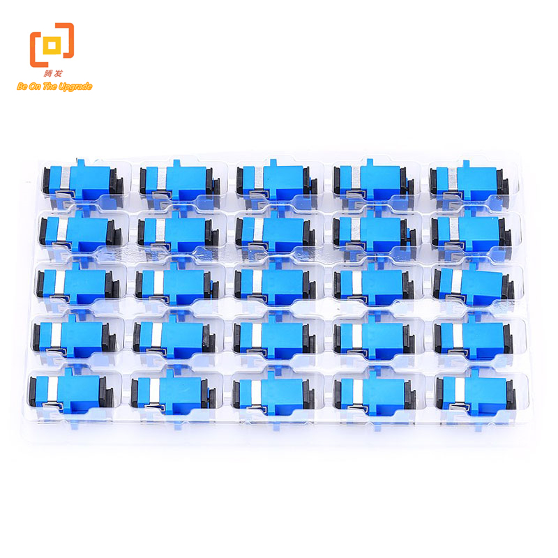 20 pcs/50 pcs/100 pcs Sc Upc Fiber Optic Coupler Connector Adapter Sm ...