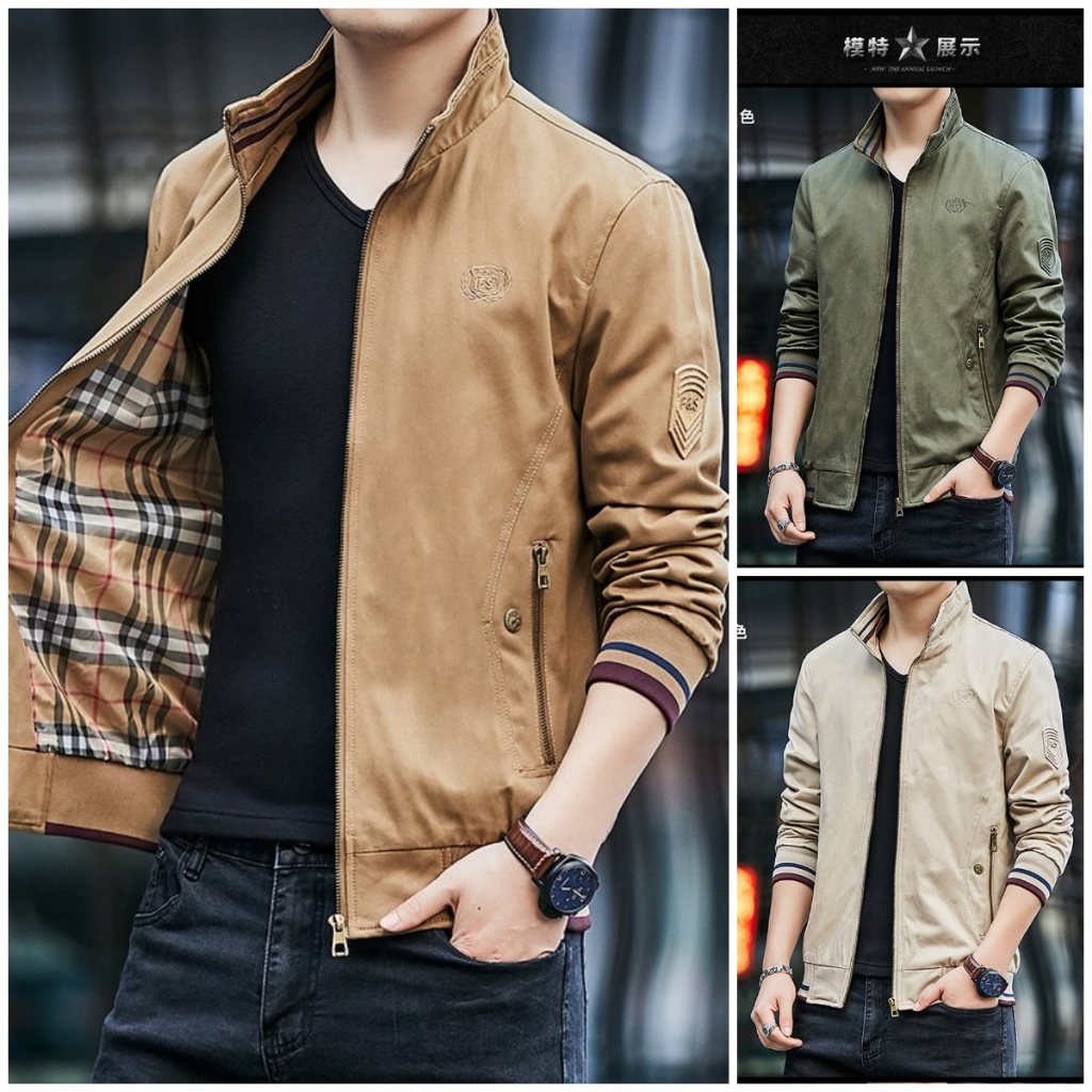 Men's high quality windbreaker baseball jacket | Shopee Philippines