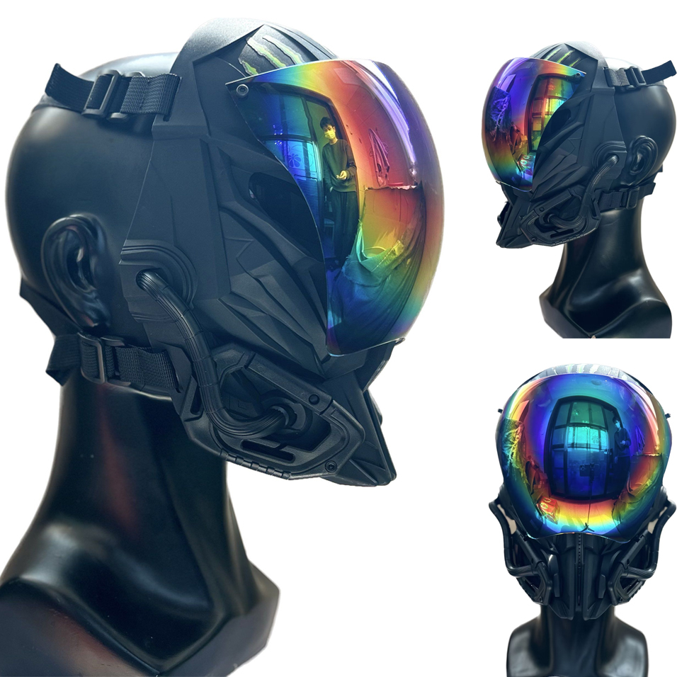 Cyberpunk Mask/Samurai Mask/Ninja Mask/Halloween Mask/Futuristic Cool ...