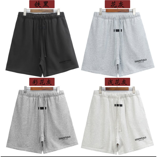 ESSENTIALS Season 8 Flocking Letter Shorts FEAR OF GOD Casual Men's and ...