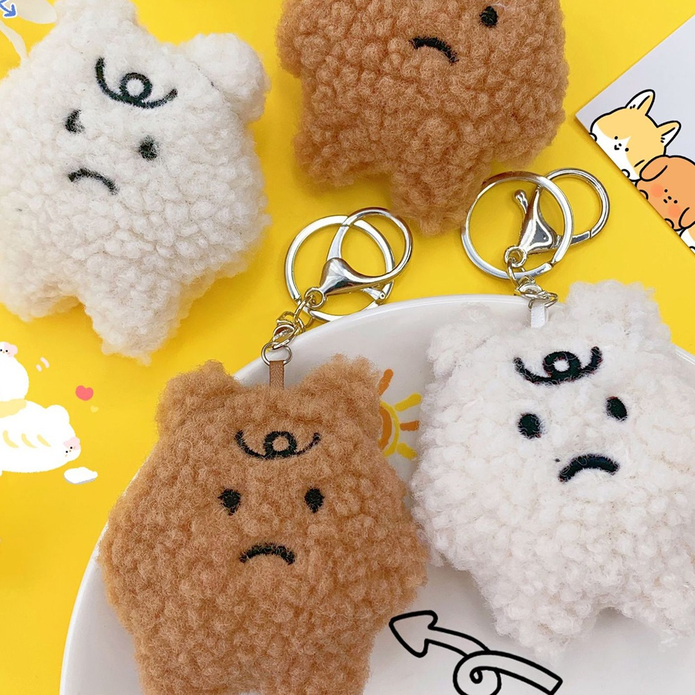 Sad Bear Plush Bag Pendant Keychain Couple Pendants | Shopee Philippines