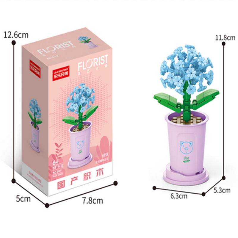 DIY Building Blocks Toy Flower Potted Plant Bouquet Educational Early ...